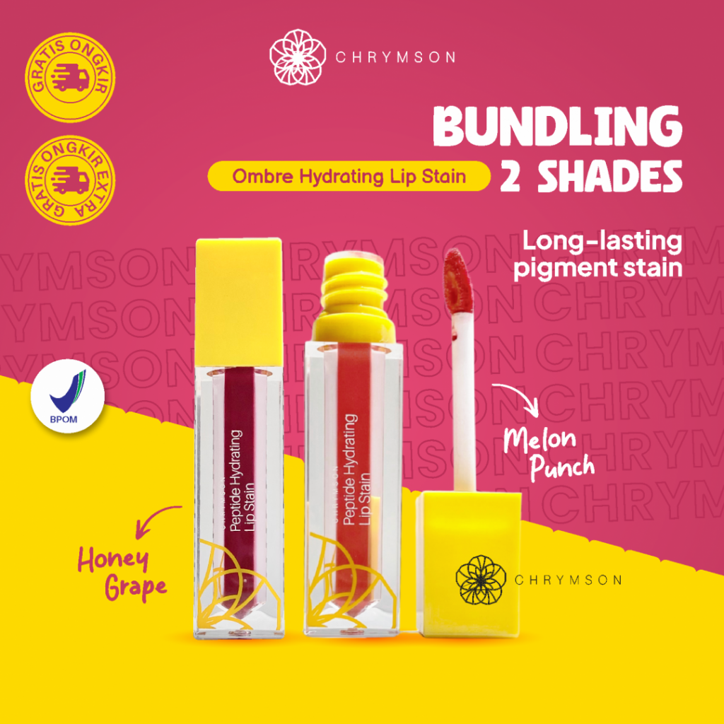 [BUNDLE OMBRE] Lip Stain Melon Punch x Apple Berry – Chrymson